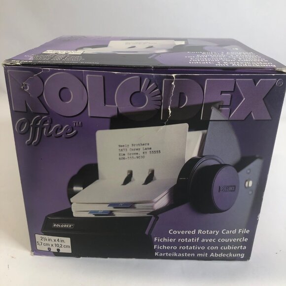 Rolodex | Office | Rolodex Office Plantinum Card File Swivel Rotary ...